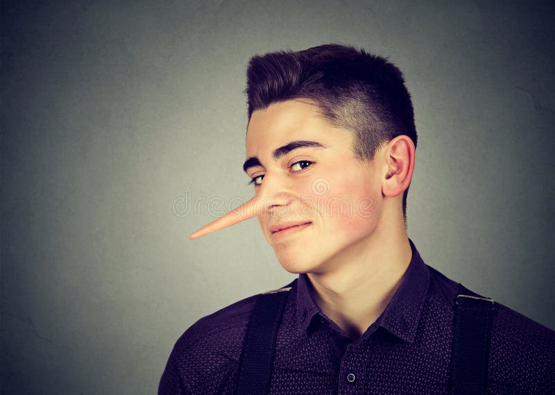 Liar Funny Looking Young Sly Man Stock Image - Image of honesty ...