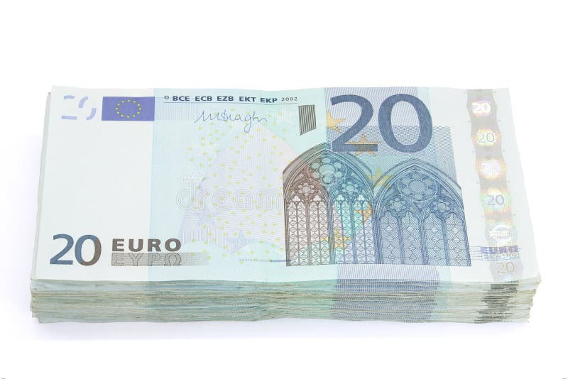 Liasse De Vingt Factures D'euro Image stock - Image du financier, euro ...