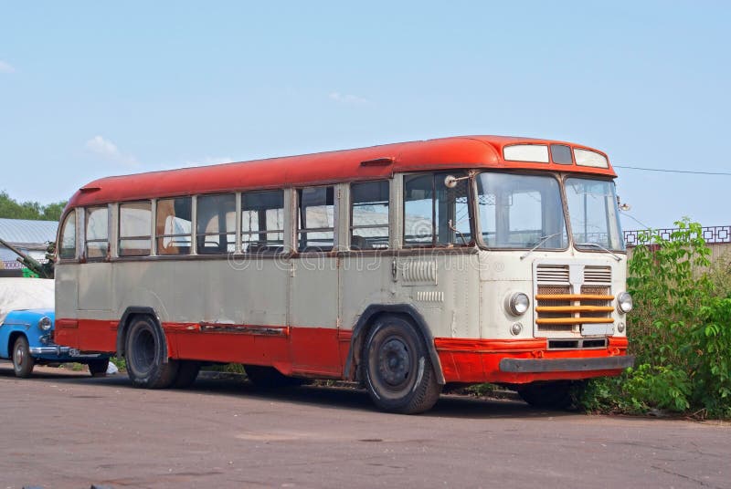 LiAZ-158 bus stock photo. Image of public, coach, preserved - 23391140
