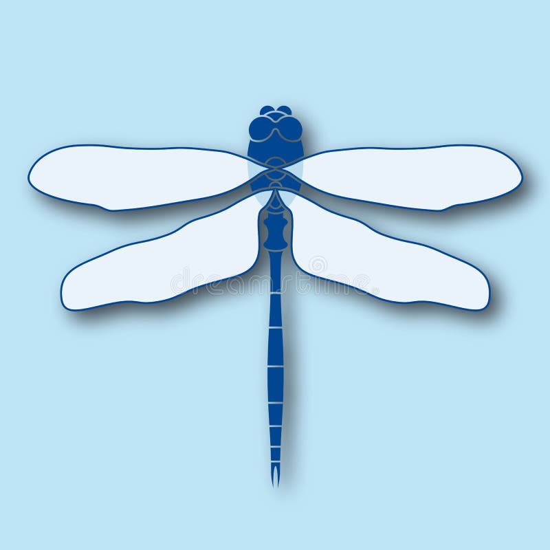 Tres libélulas únicas ilustración del vector. Ilustración de planta ...