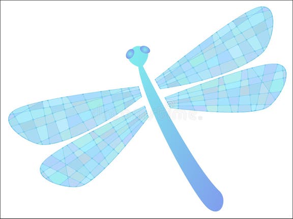 Libélula coloreada vector ilustración del vector. Ilustración de icono ...