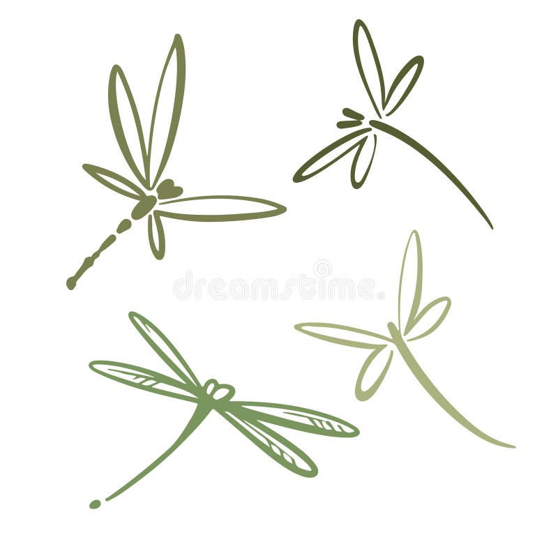 Libélula Logo Design Template Ilustração Do Vetor Ilustração Stock ...