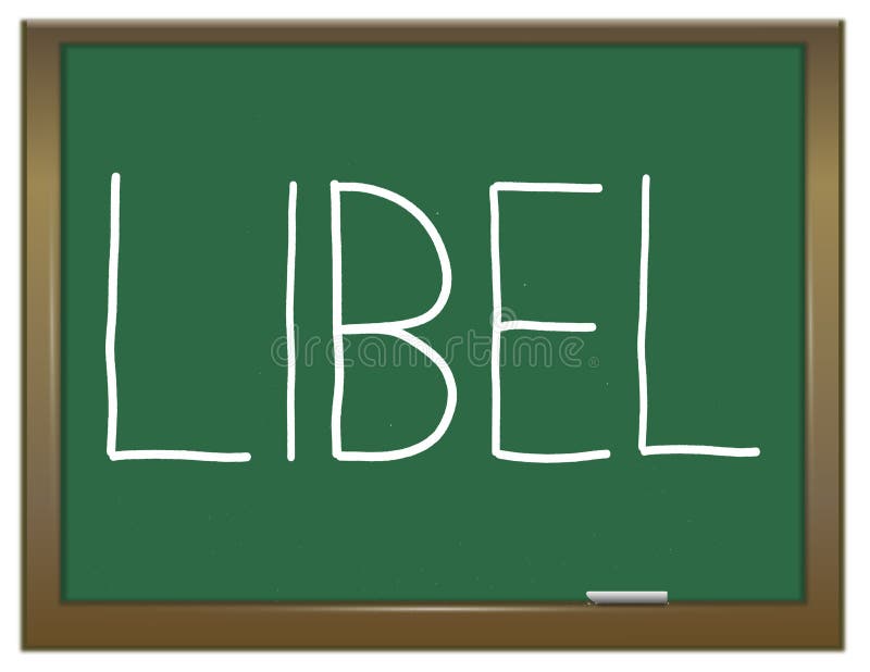 Libel concept. stock illustration. Illustration of character - 29619967
