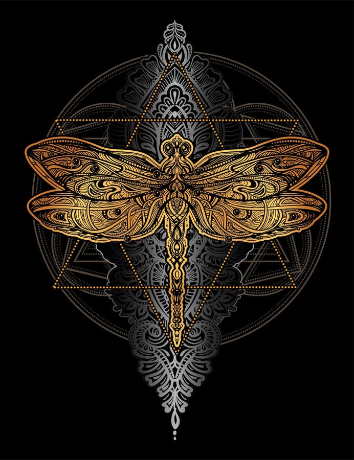 Libel - 1 vector illustratie. Illustration of vleugels - 6812857