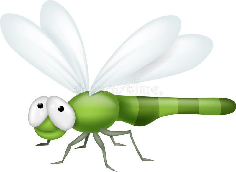 Cartoon Libellen-ClipArt vektor abbildung. Illustration von sitzung ...