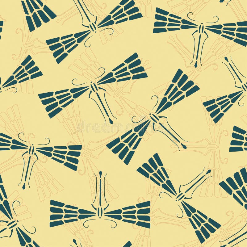 Libellule stylisée illustration stock. Illustration du insecte - 11110503