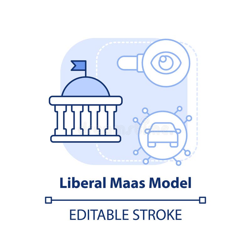 Open Maas Model Concept Icon Stock Vector - Illustration of data ...