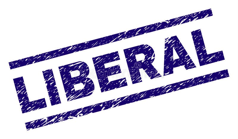 Grunge Textured LIBERAL Stamp Seal Stock Vector - Illustration of ...
