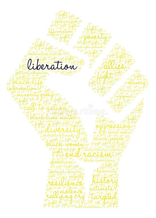 Liberation Word Cloud editorial stock image. Illustration of civil ...