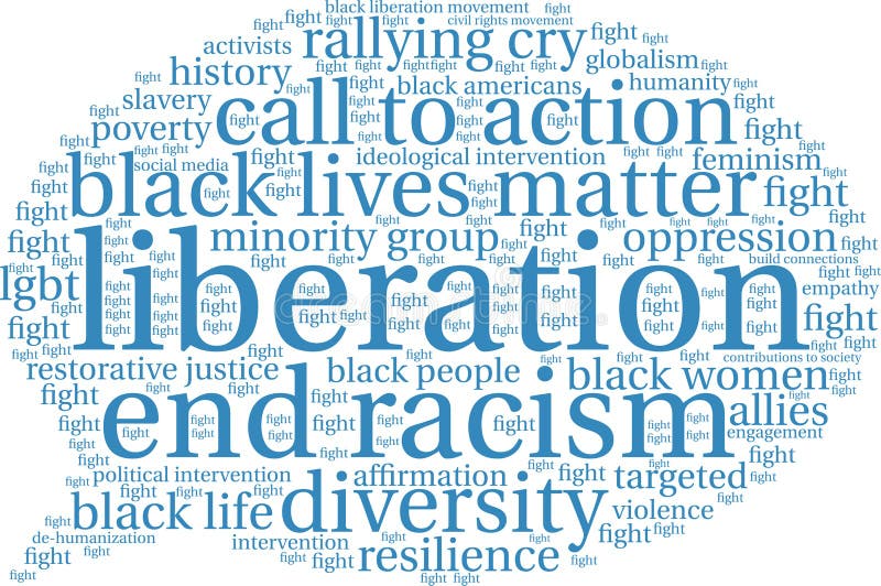 Liberation Word Cloud editorial stock image. Illustration of civil ...