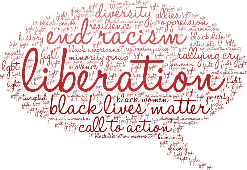 Liberation Word Cloud editorial stock image. Illustration of civil ...