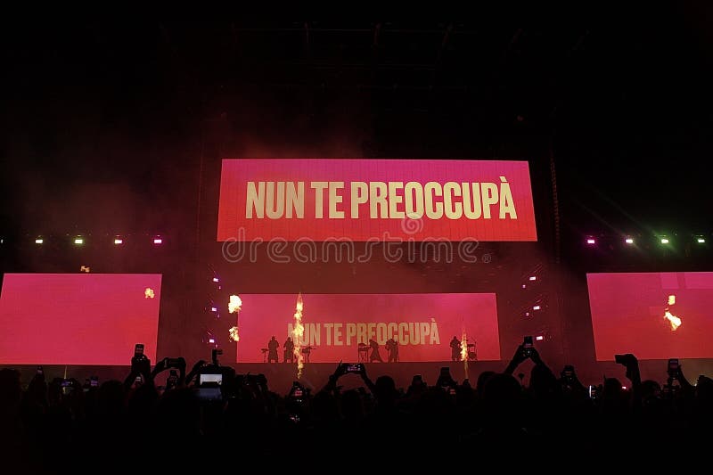 Liberato in Concert at the Circus Maximus in Rome Editorial Image ...