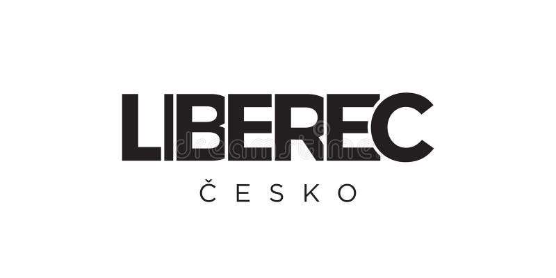 Liberec in the Czech Emblem. the Design Features a Geometric Style ...