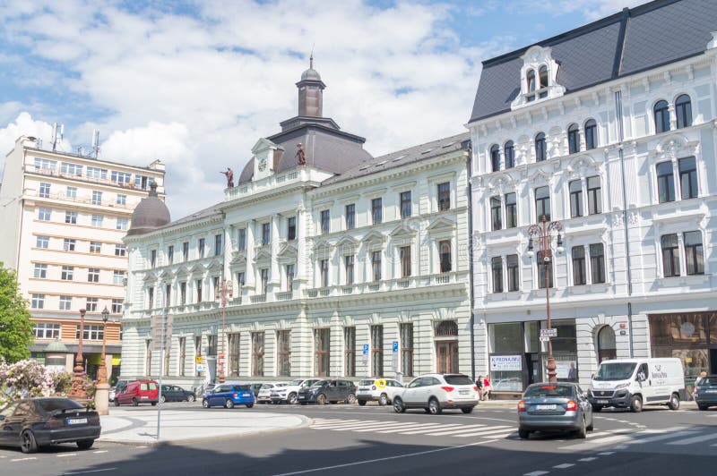Czech post office editorial stock photo. Image of statues - 225527288