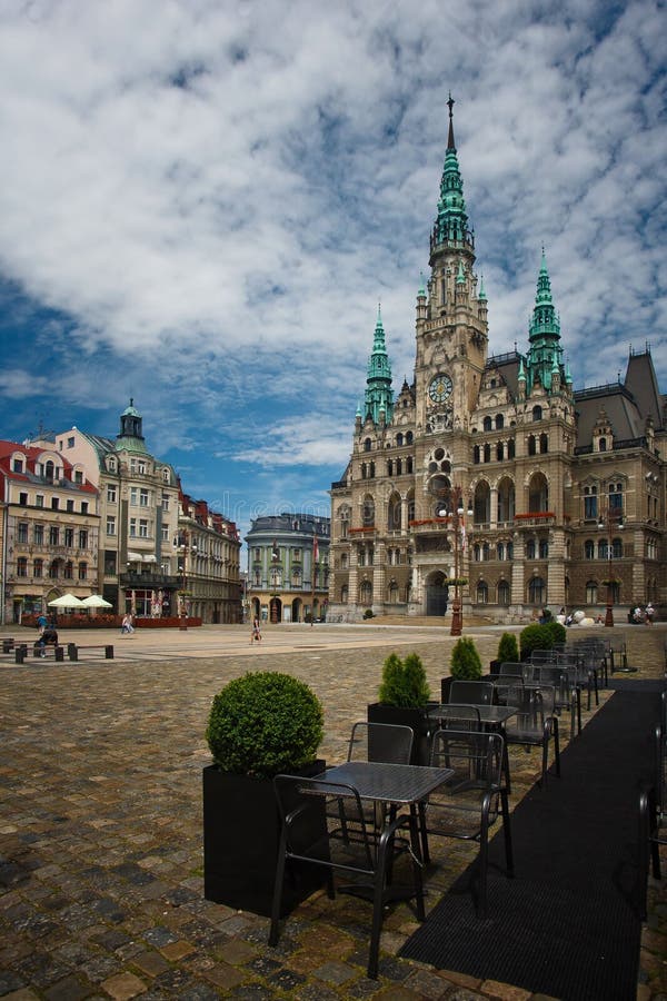 Liberec Town Hall Stock Image - Image: 21339351