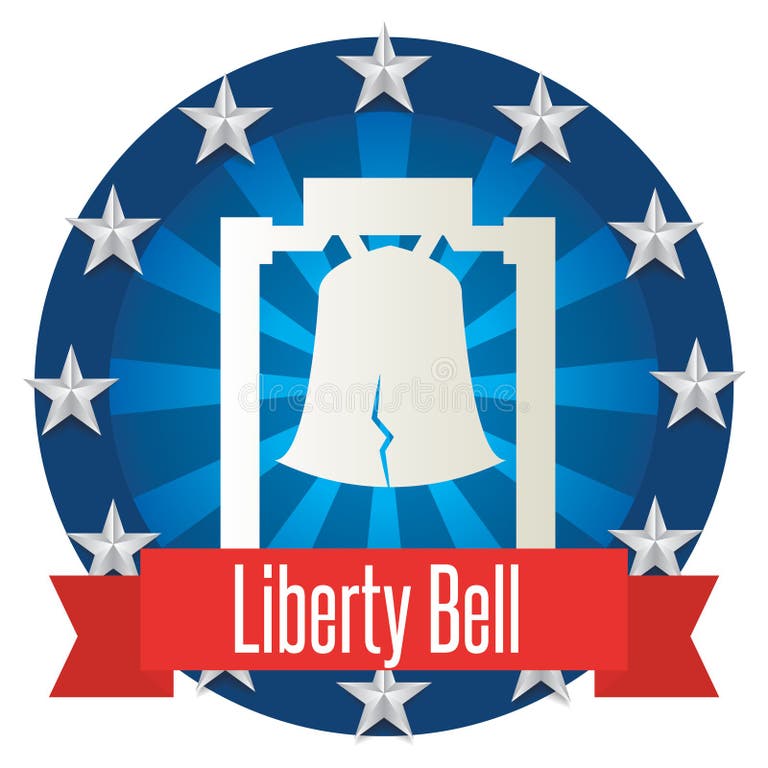 Liberty Bell Ribbon Stock Illustrations – 81 Liberty Bell Ribbon Stock ...