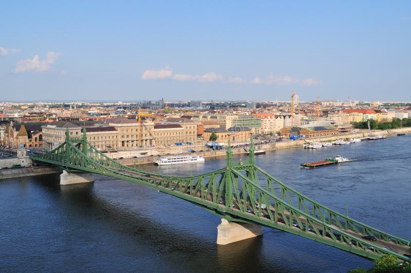 Liberty bridge stock image. Image of renovation, history - 14069749