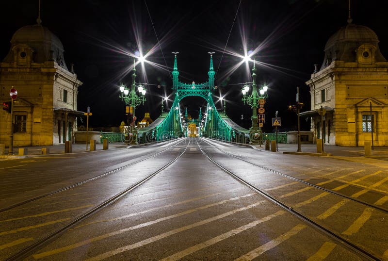 Liberty Bridge - Budapest stock image. Image of longexposure - 104828295