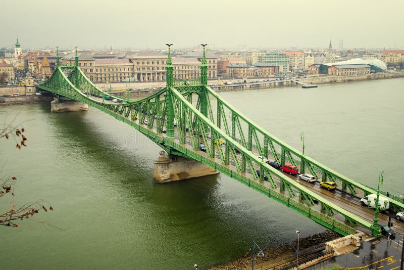 Liberty Bridge stock photo. Image of liberty, green, capital - 55773274