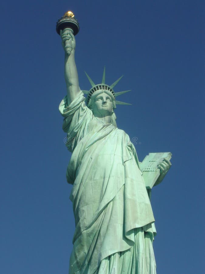 Liberty Lady stock photo. Image of blue, statue, city - 26164954