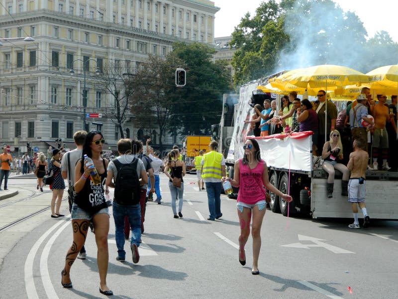 Liberty Parade in Vienna editorial photography. Image of tourism - 39869657