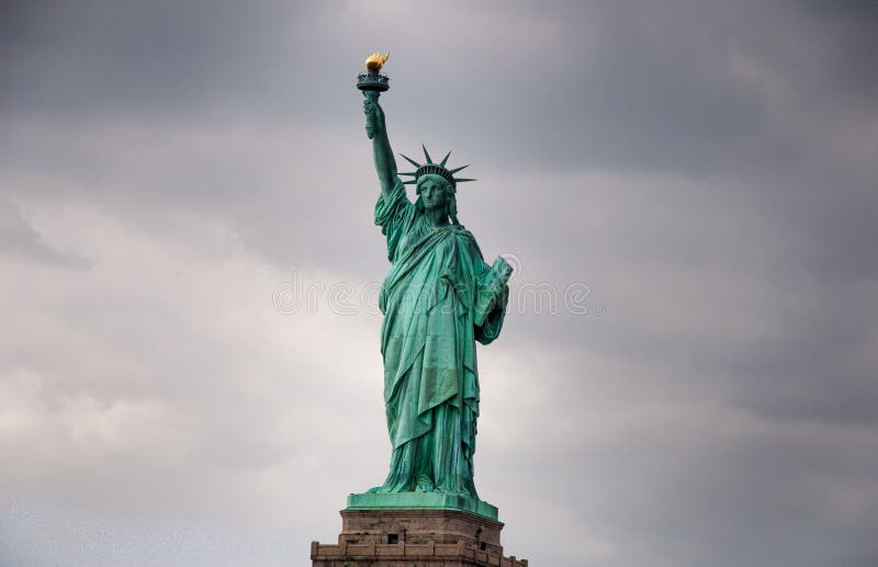 Liberty statue stock photo. Image of front, york, island - 98780580