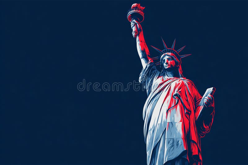Liberty Statue Icon, AI Generated Stock Illustration - Illustration of ...