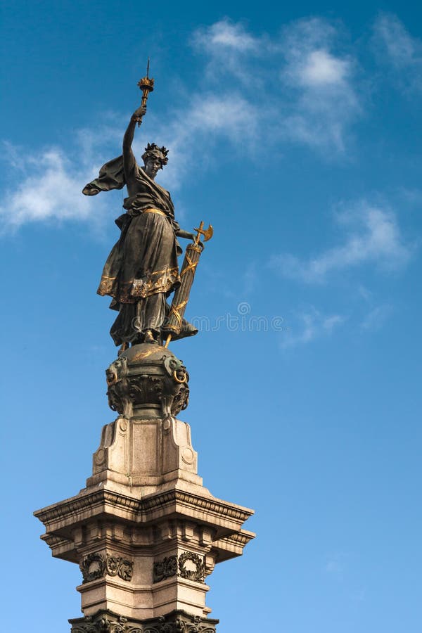 The Virgin Mary of Quito Statue, Ecuador Stock Photo - Image of capital ...