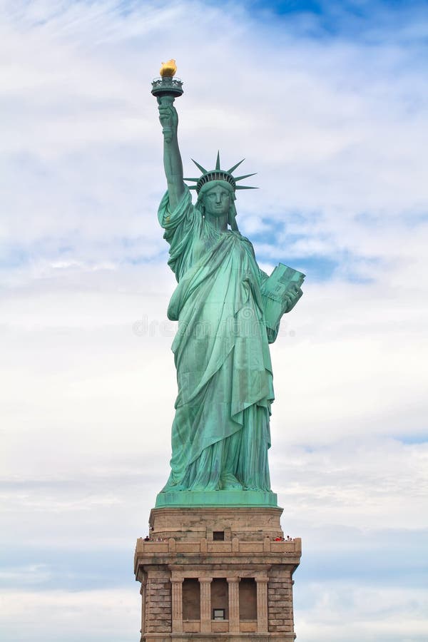 Statue of Liberty Front View Stock Image - Image of eyes, commonwealth ...