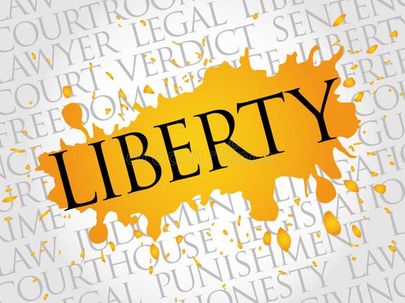 Liberty word cloud stock illustration. Illustration of heritage - 200094587