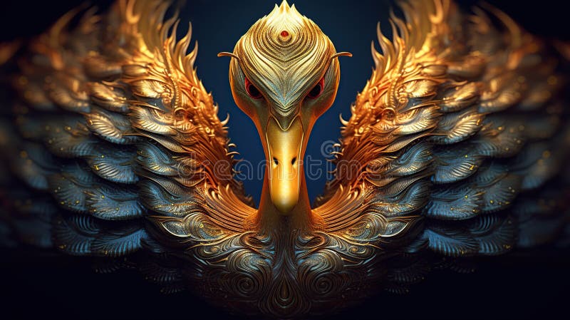 Libra the Bull Swan Sign Zodiac Generative AI Stock Illustration ...