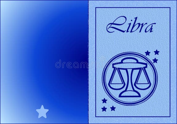 Libra Card stock illustration. Illustration of frame, astrology - 6995294