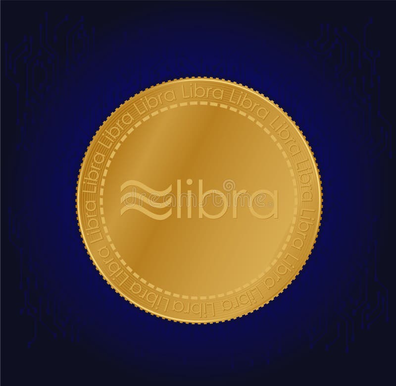 Libra coin meteor editorial stock image. Illustration of binary - 160676779