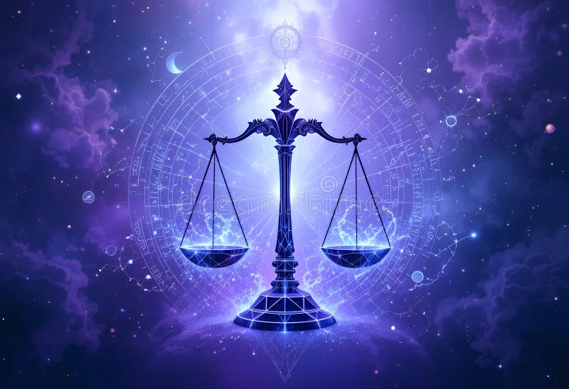 Libra Constellation Representing Balance Stock Illustration ...