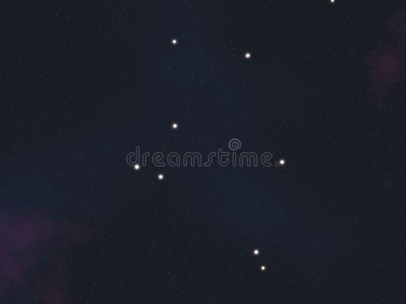 Libra Constellation Stars in Outer Space Stock Illustration ...