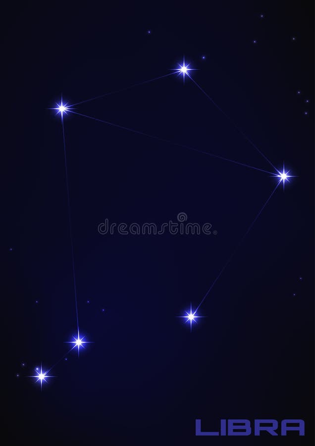 Libra constellation stock vector. Illustration of space - 48206086