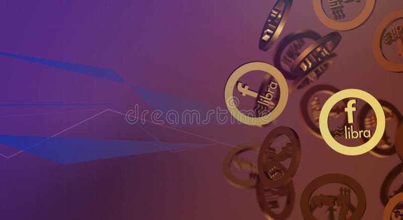 Libra Facebook 3d Rendering Cryptocurrency Content Editorial ...