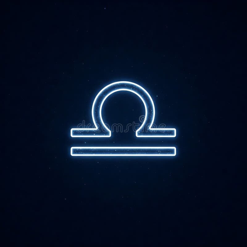 Libra Horoscope Sign with Starry Glow Stock Illustration - Illustration ...