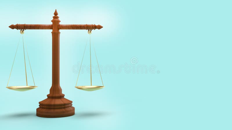 Libra Law on Blue Background 3d Rendering for Law Content Stock ...