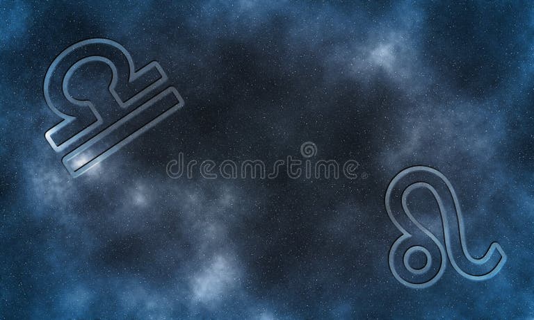 Libra and Leo Compatibility Stock Photo - Image of symbol, relationship ...