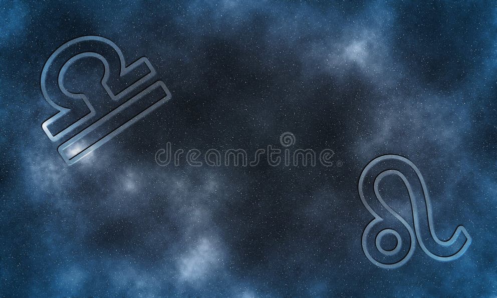 Libra and Leo Compatibility Stock Photo - Image of symbol, relationship ...