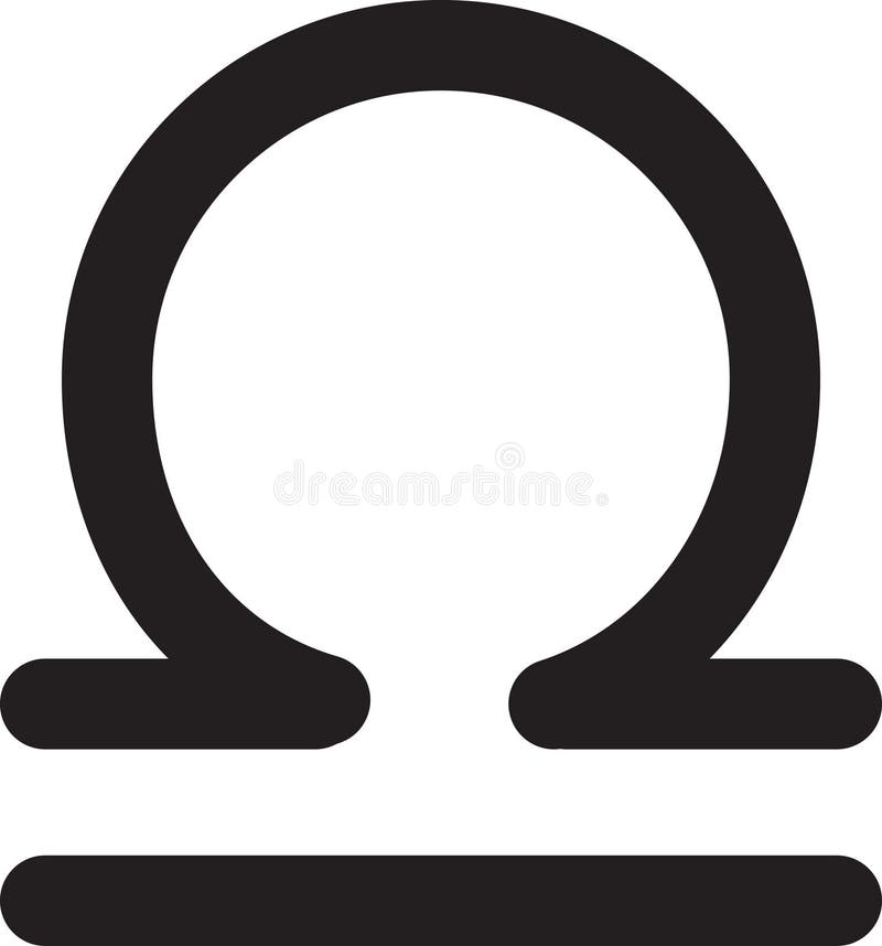 Libra Linear Icon Astrological Zodiac Sign Stock Vector - Illustration ...