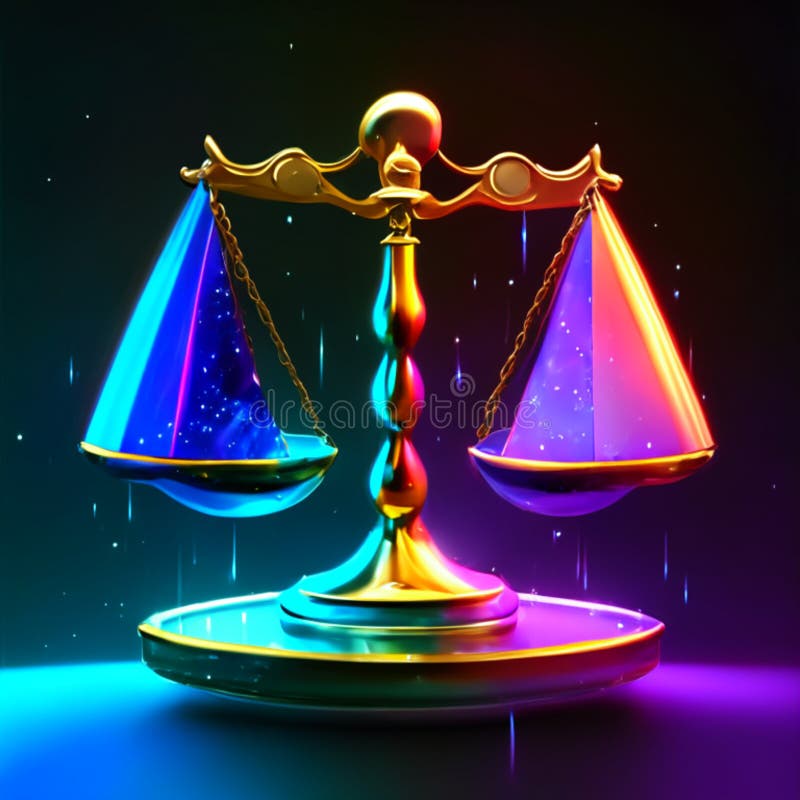 3d Libra Scale of Justice on White Background - Organic Stone Carving ...