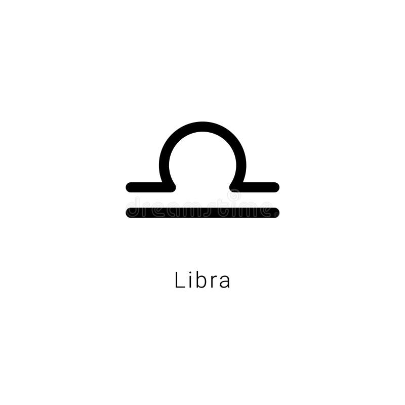 Libra, the Scales Zodiac Sign Stock Vector - Illustration of cosmic ...