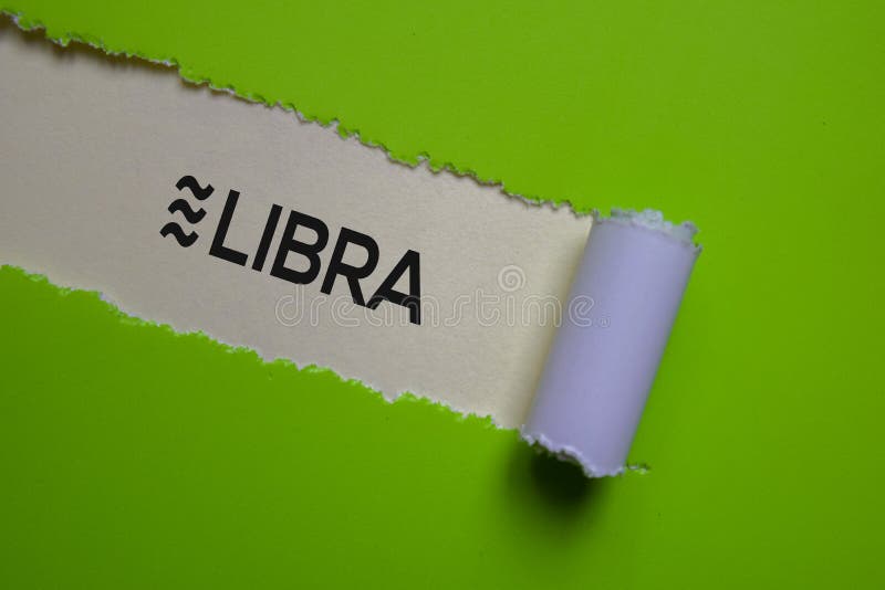 Libra Text Written in Torn Paper Editorial Photography - Image of ...