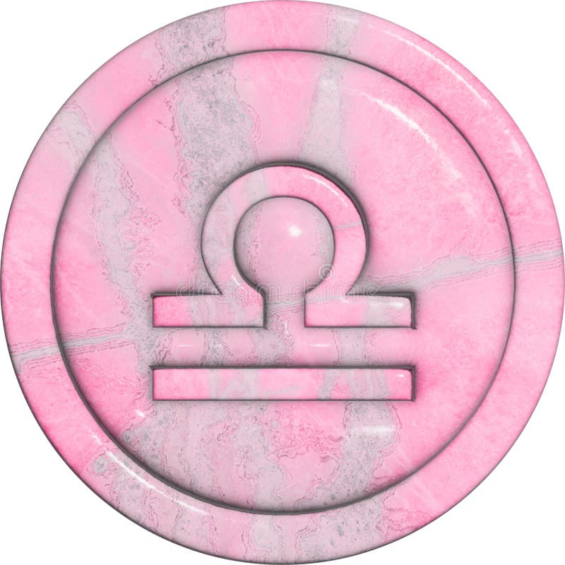 Libra. Three-dimensional Button in the Form of a Coin with a Zodiac ...