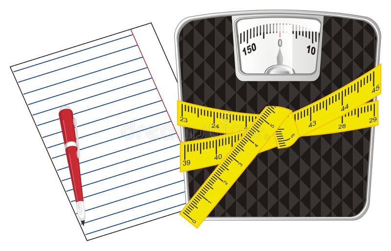 Libra and tools stock illustration. Illustration of calories - 135699998