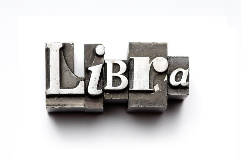 Libra Zodiac Sign stock image. Image of typography, libra - 6703397