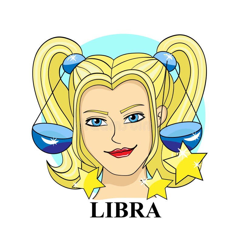 Libra Zodiac Sign. Astrological Symbol Stock Vector - Illustration of ...