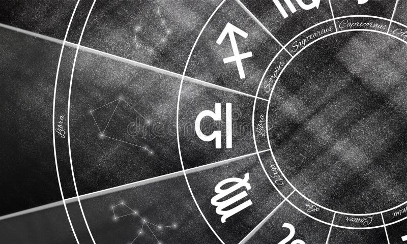 Libra Zodiac Sign, Astrological Symbol Stock Illustration ...